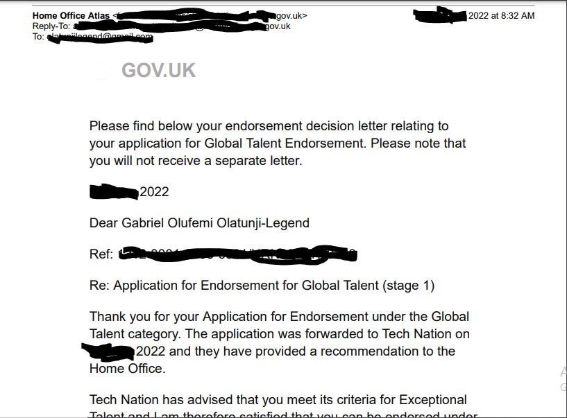 How I Was Awarded The UK Global Talent Visa Gabriel Olatunji Legend How I Was Awarded The UK Global Talent Visa Gabriel Olatunji Legend